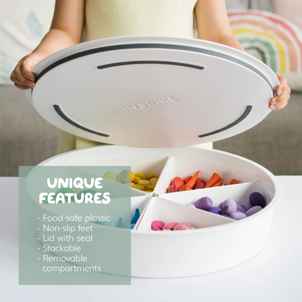 Original PlayTRAY with Lid for Sensory, Messy & Creative Play – Inspire ...